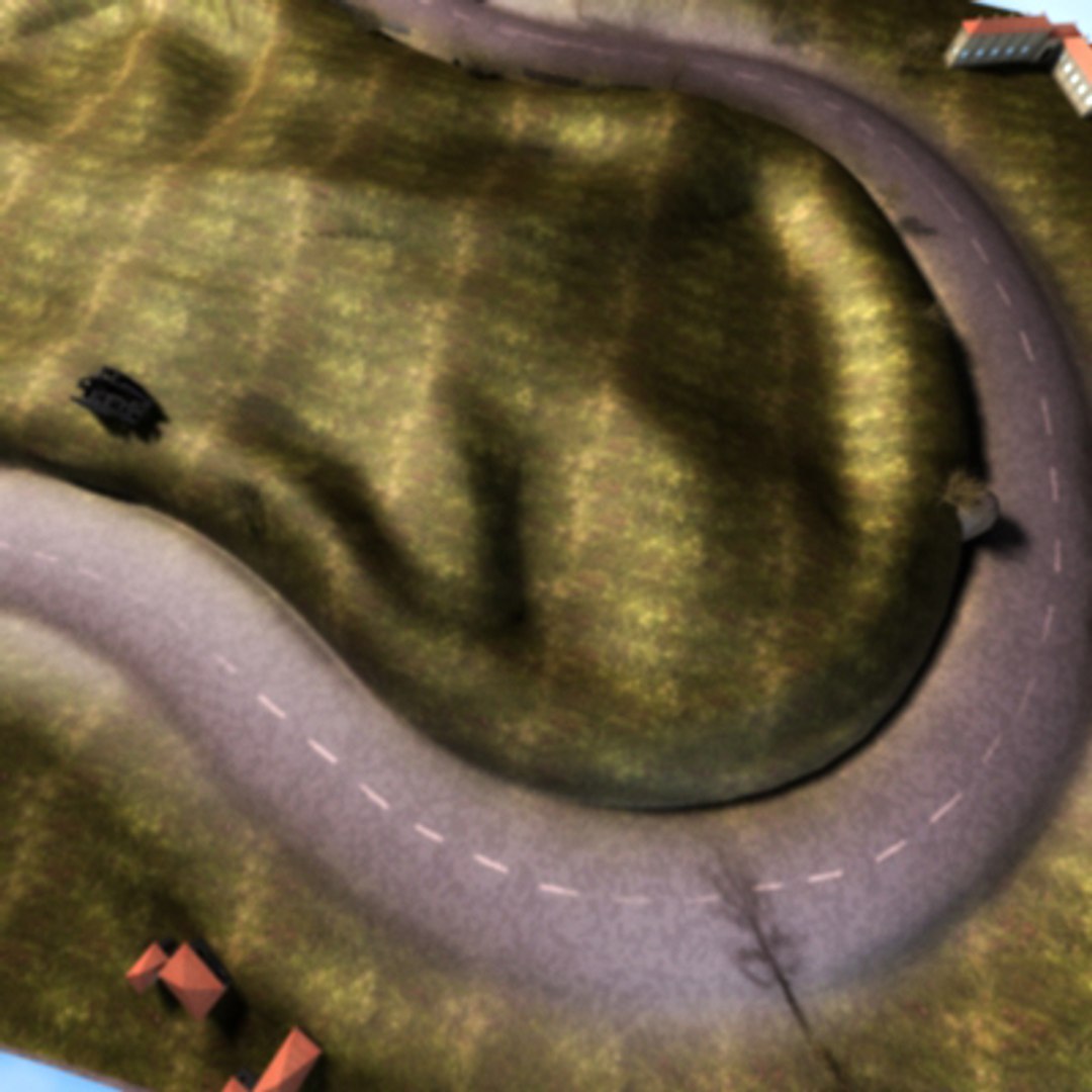 Looped Road 3d Model