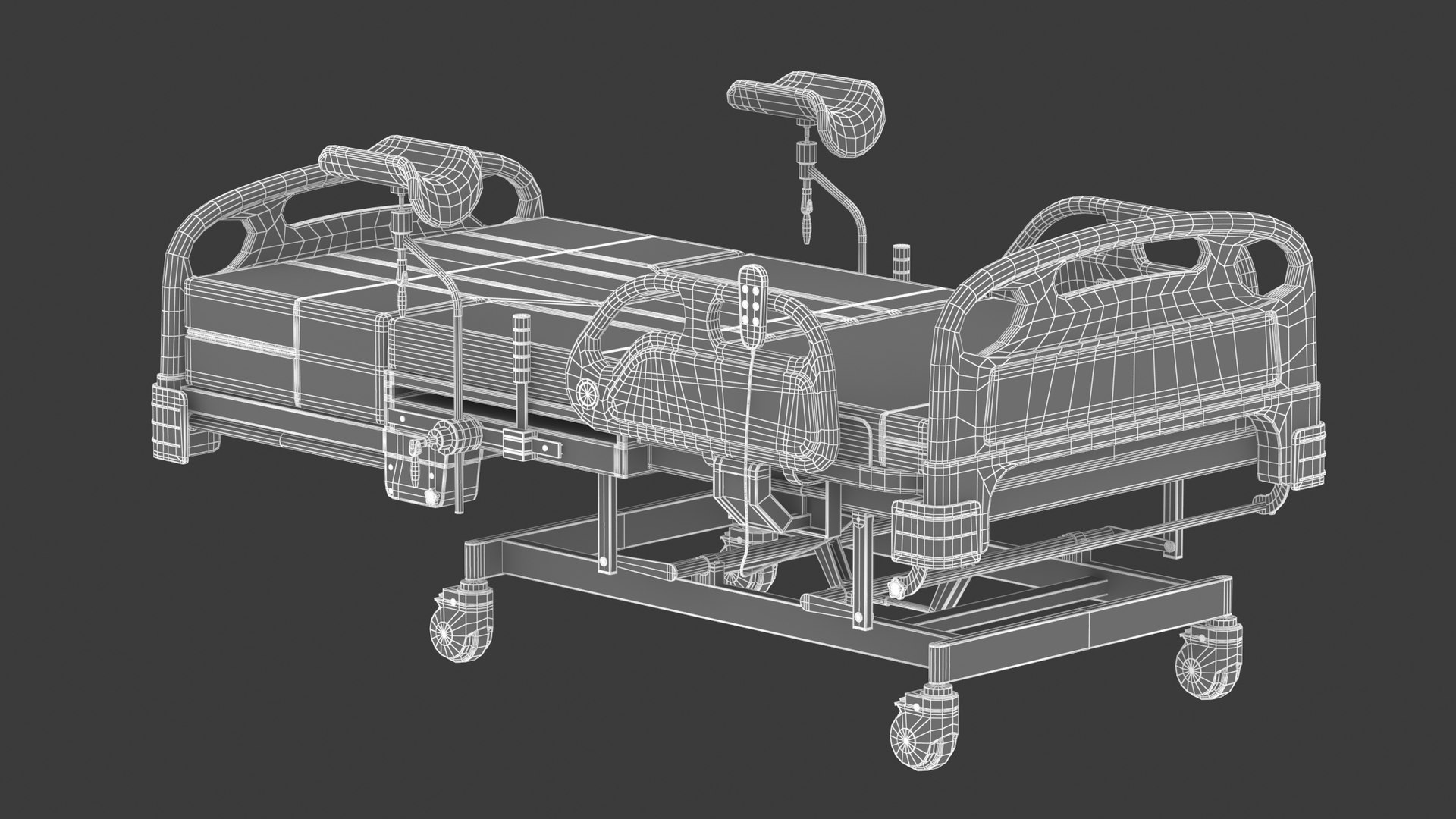 Medical Electric Delivery Bed 3D Model - TurboSquid 2372263