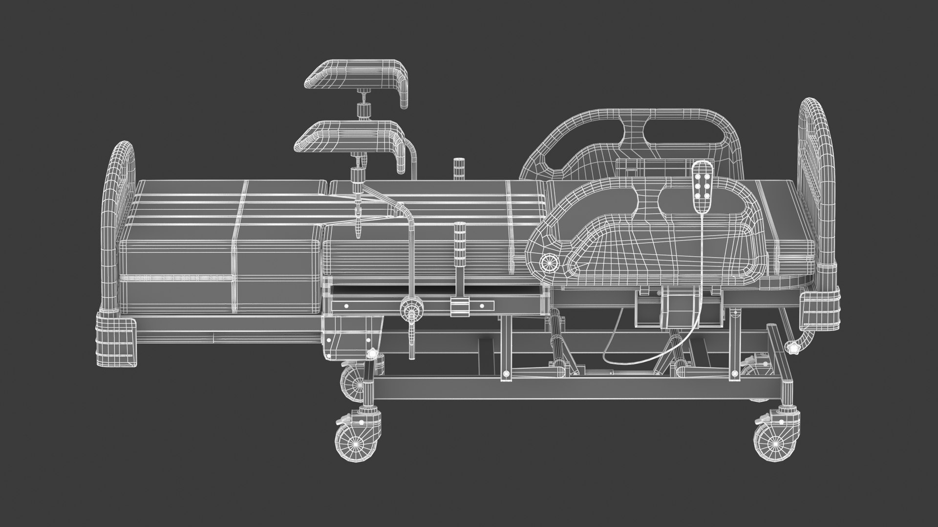 Medical Electric Delivery Bed 3D Model - TurboSquid 2372263