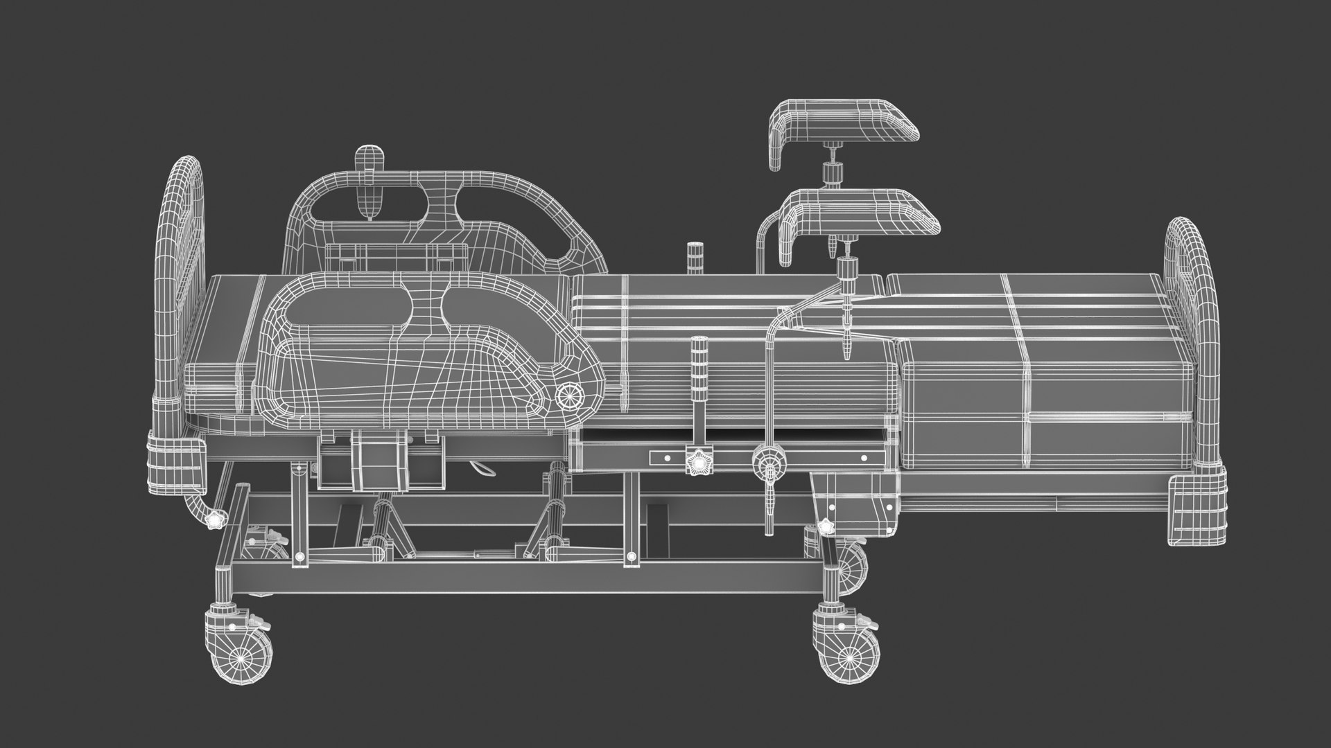 Medical Electric Delivery Bed 3D Model - TurboSquid 2372263