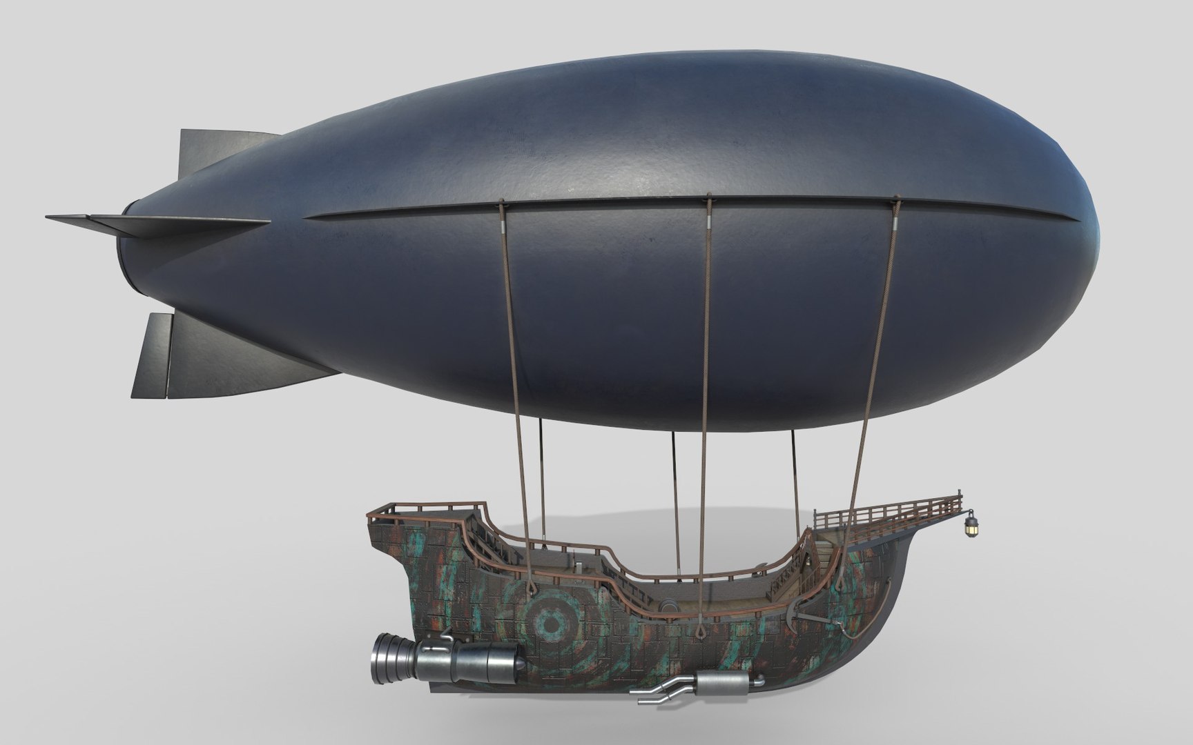 3D Sci-Fi Airship Model - TurboSquid 1748571