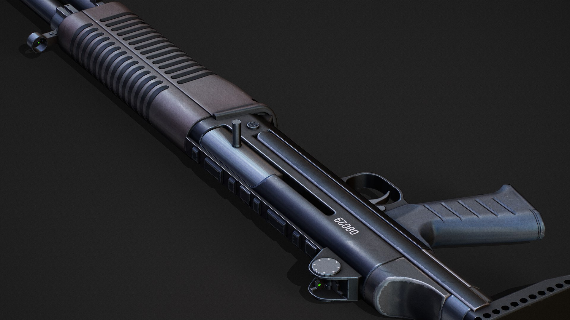 QBS-09 Shotgun - Mobile Ready Low Poly Model - TurboSquid 2277405