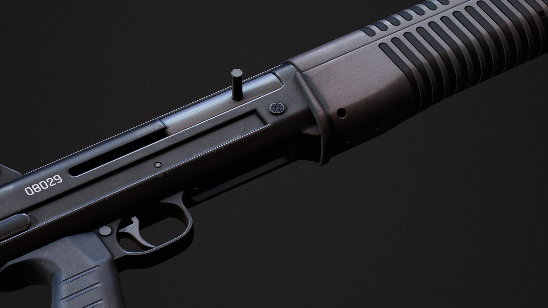 QBS-09 Shotgun - Mobile Ready Low Poly Model - TurboSquid 2277405