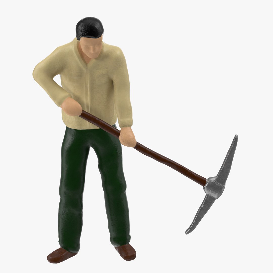 Miniatures Men Work 3d Model