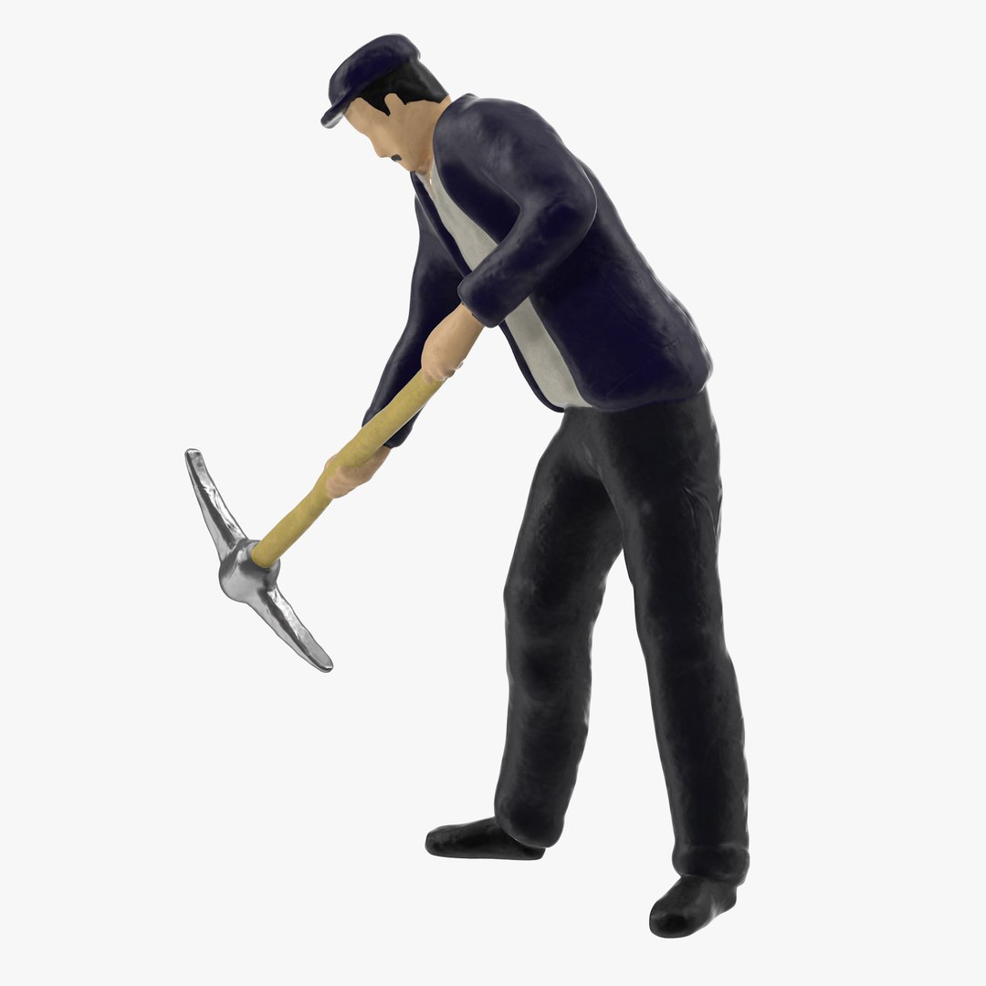 Miniatures Men Work 3d Model