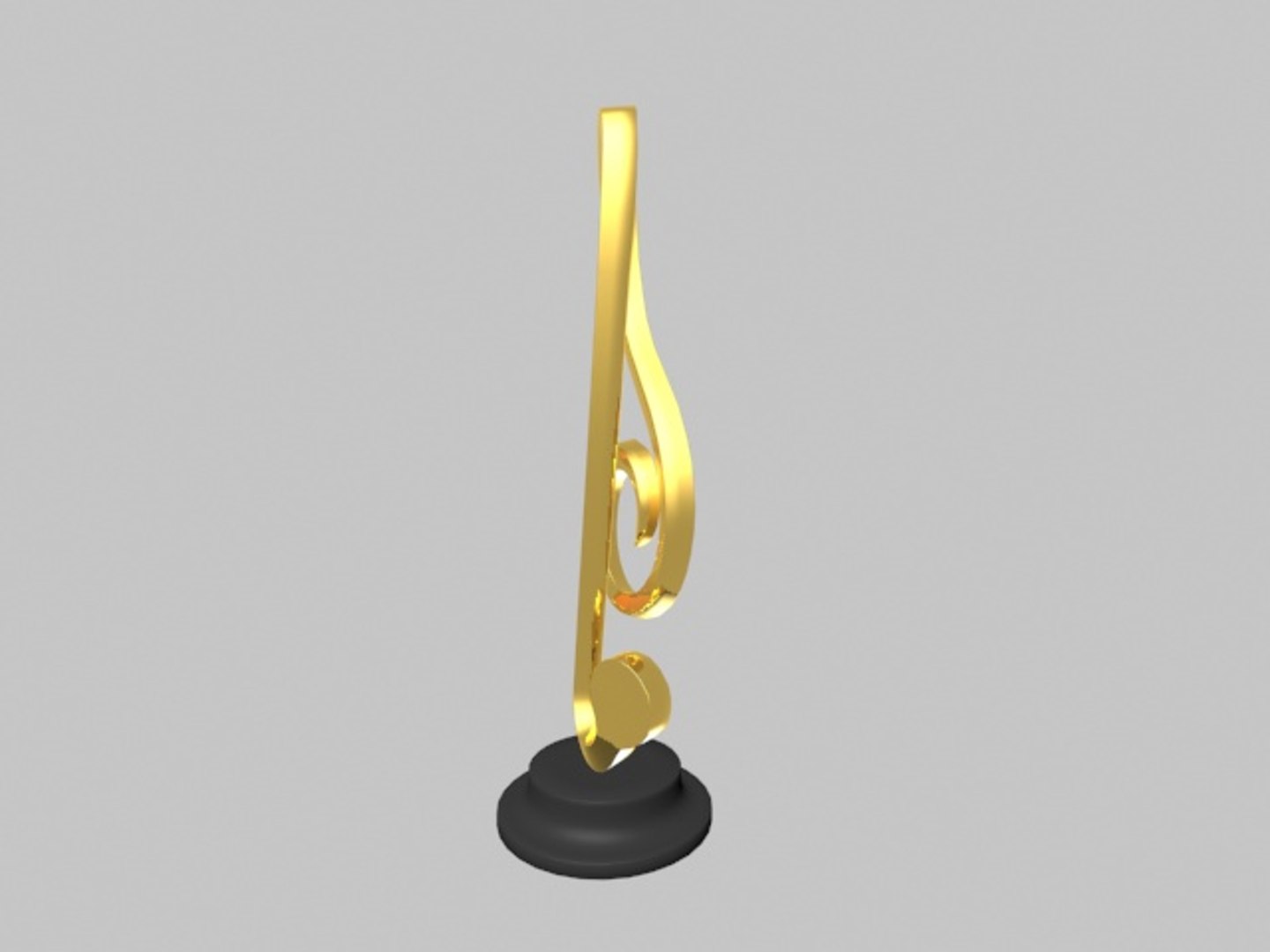 Music Trophy 3D Model - TurboSquid 1216398