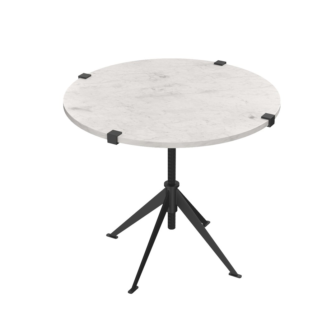 Edith Adjustable Side Table Large Model - TurboSquid 2060200