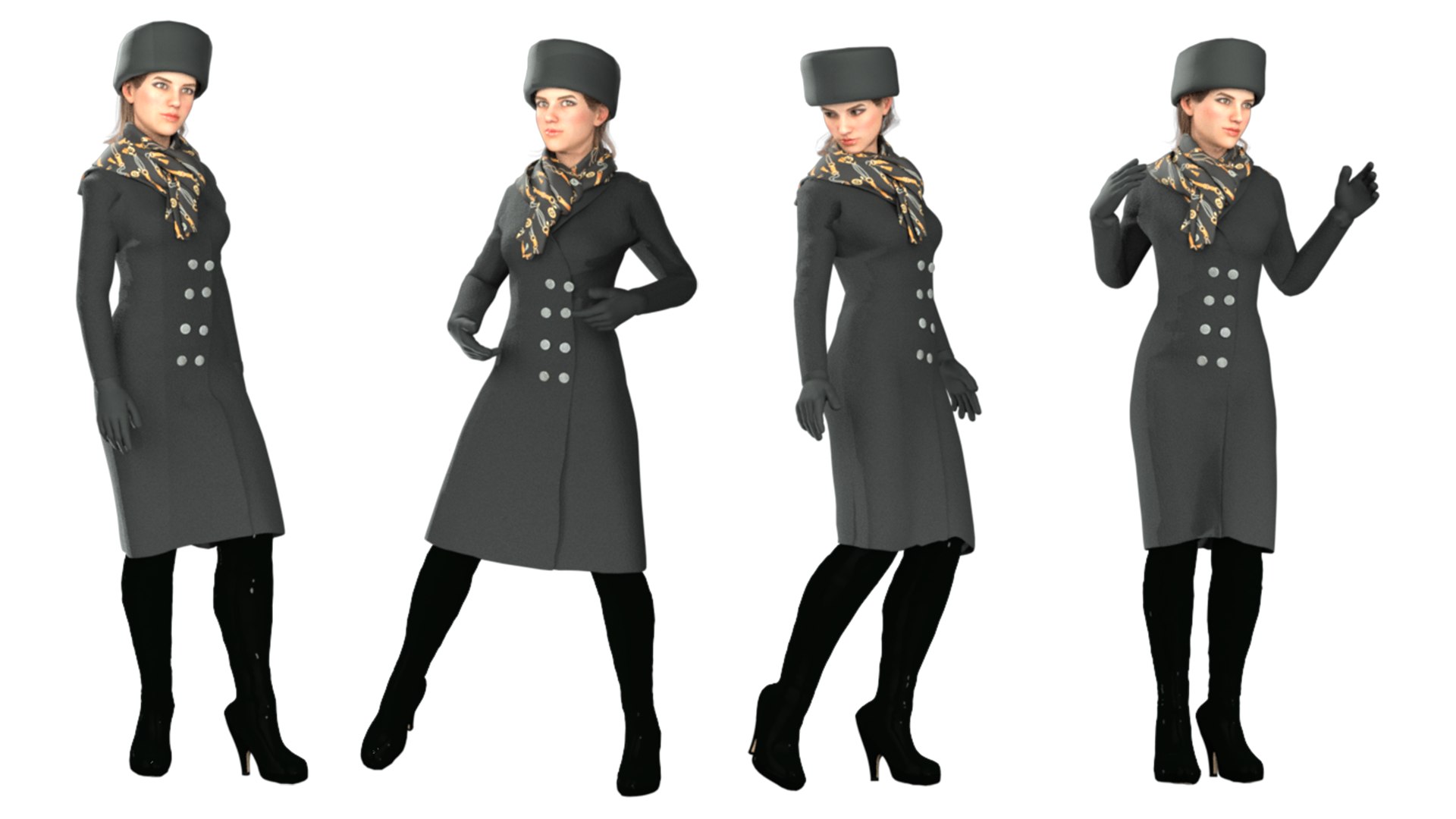 Realistic Rigged Style Woman-Aliza Character 3D Model 3D model ...