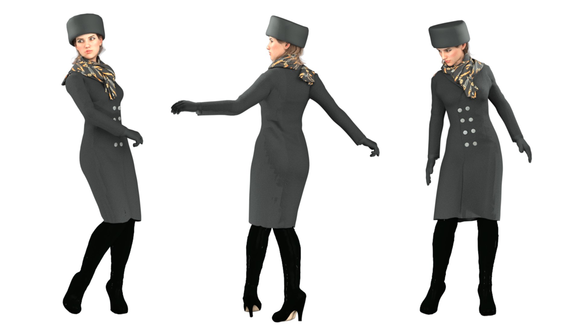 Realistic Rigged Style Woman-Aliza Character 3D Model 3D model ...