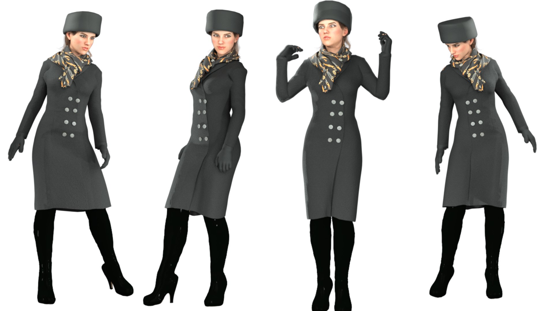 Realistic Rigged Style Woman-Aliza Character 3D Model 3D model ...