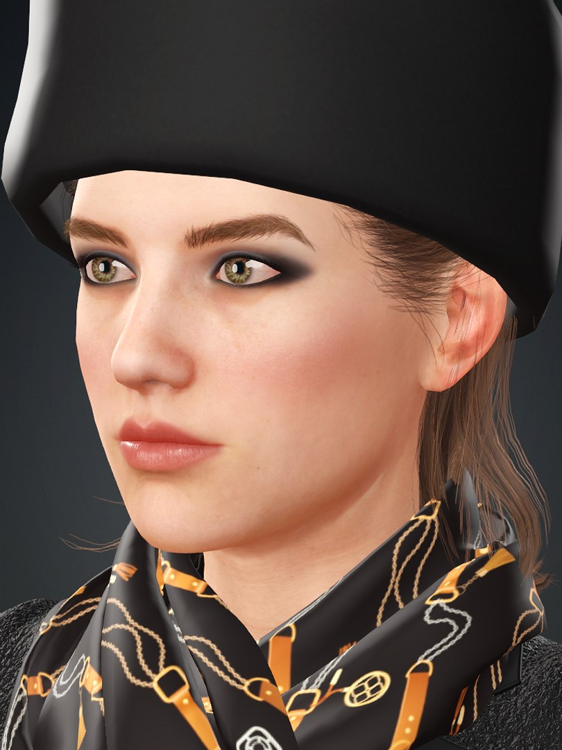 Realistic Rigged Style Woman-Aliza Character 3D Model 3D Model ...