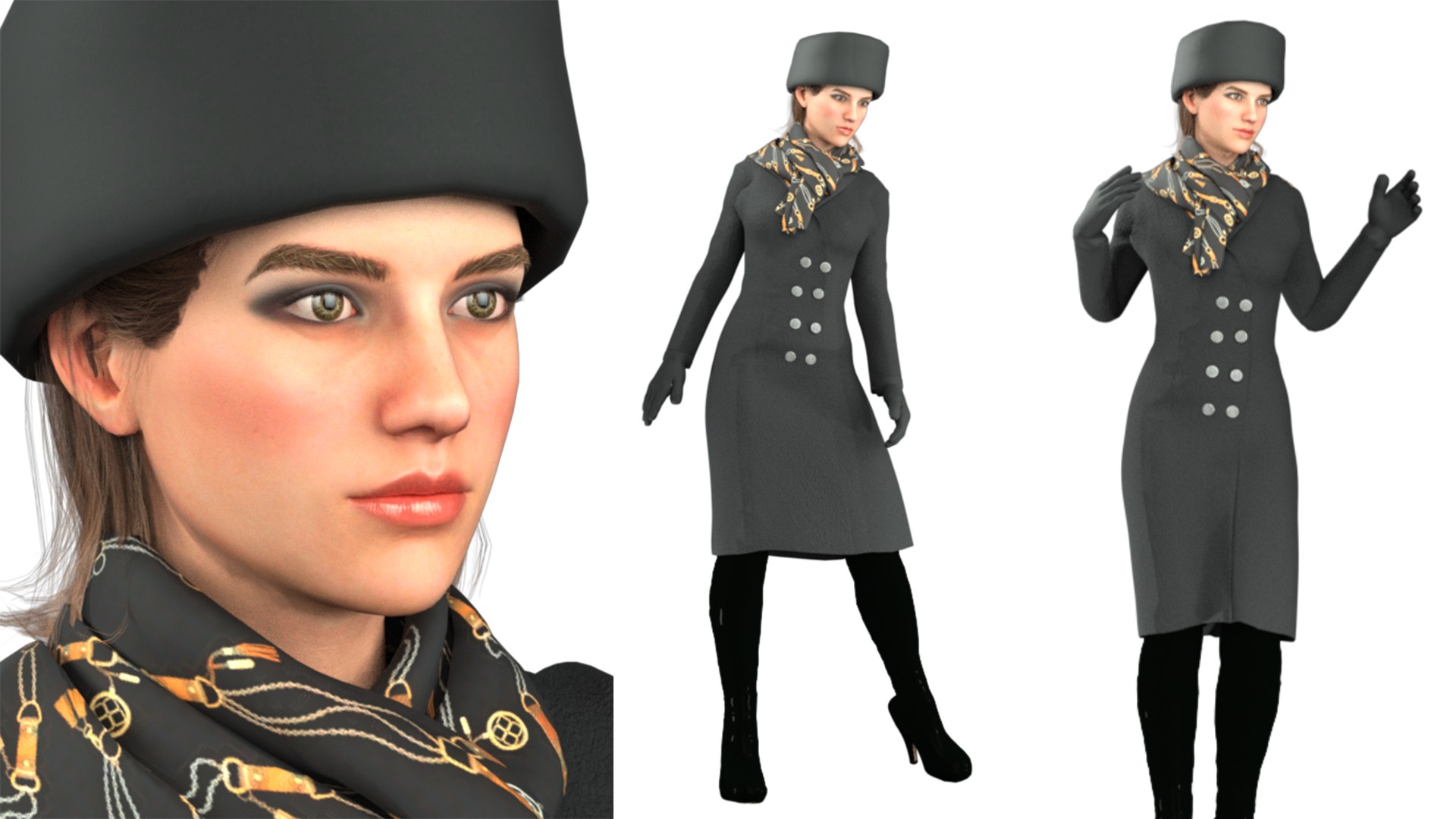 Realistic Rigged Style Woman-Aliza Character 3D Model 3D model ...