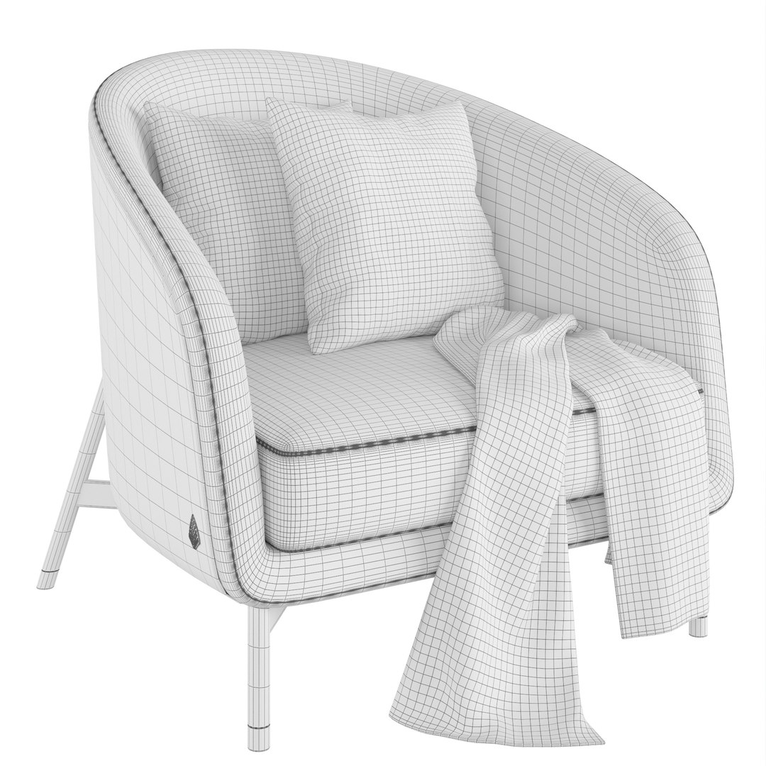 Arm Chair Ralph 3D Model - TurboSquid 1907020