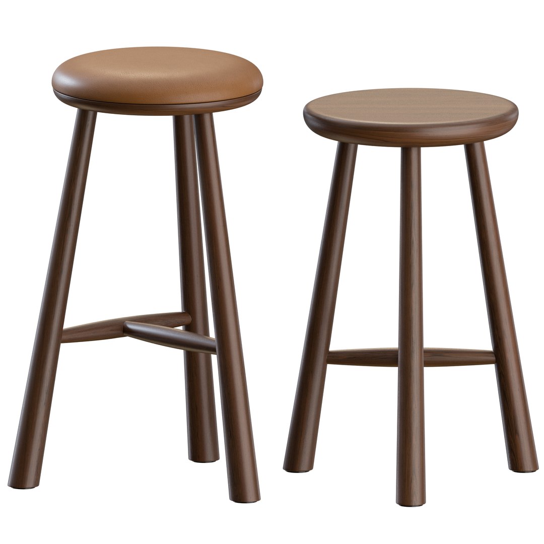 3D Charlie Stool By Amber Interiors Model - TurboSquid 2252155