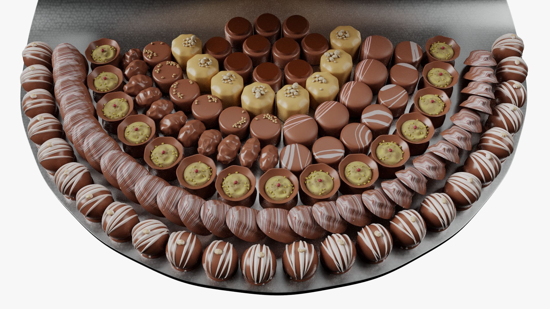 3D Chocolate Model - TurboSquid 2086211