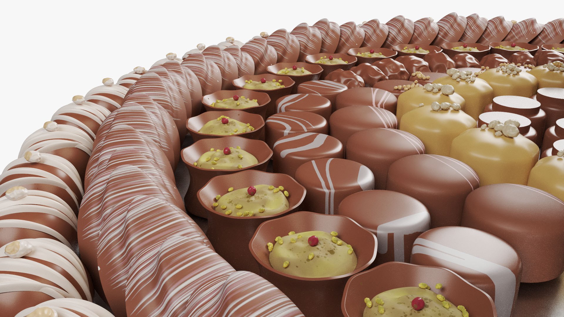 3D Chocolate Model - TurboSquid 2086211