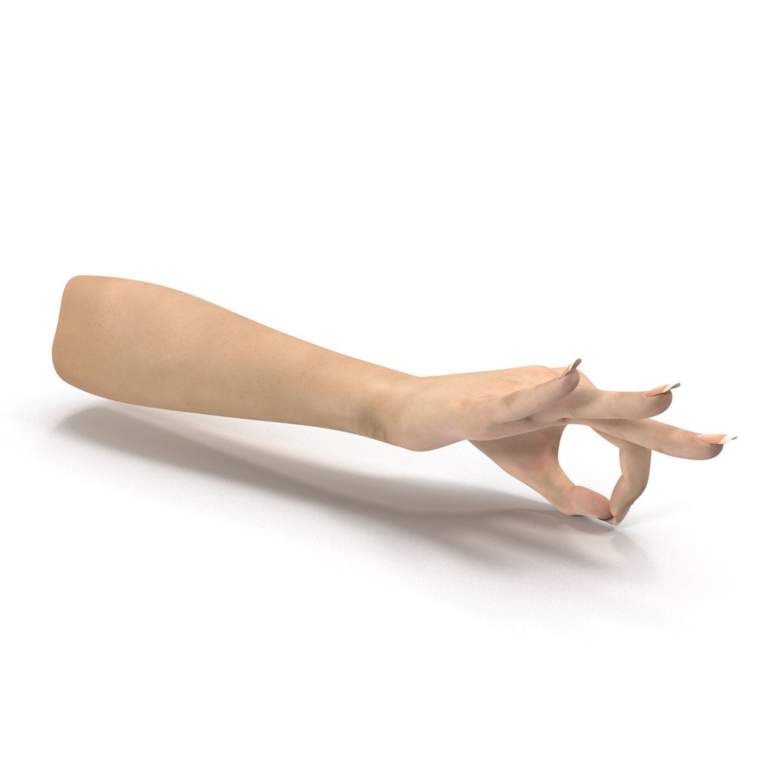3d Female Hand 3 Pose Model