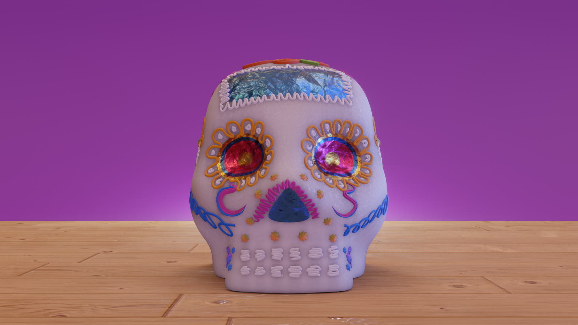 3D Traditional Sugar Skulls - TurboSquid 1638334