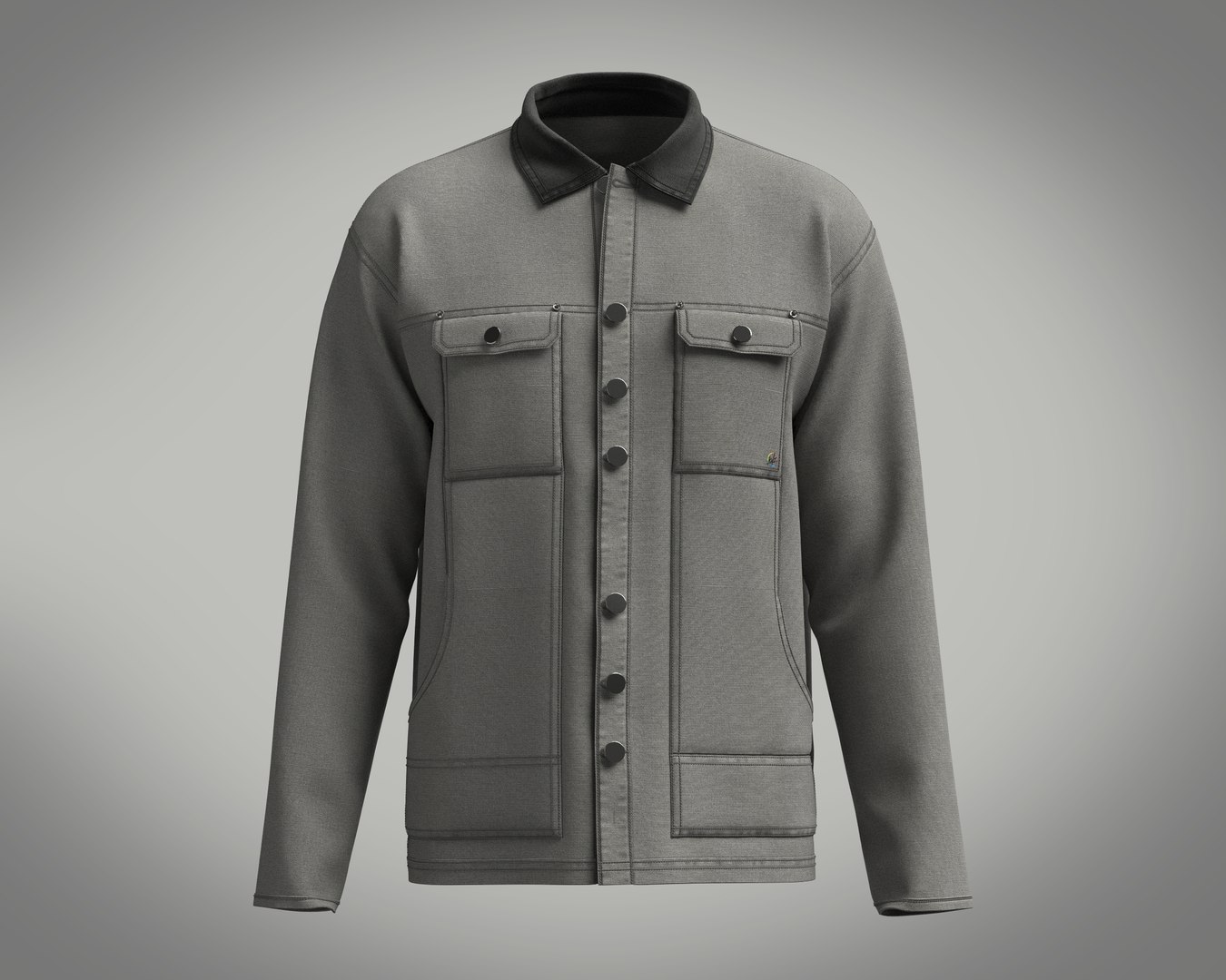3D Mens Workwear Jacket Model - TurboSquid 1983976