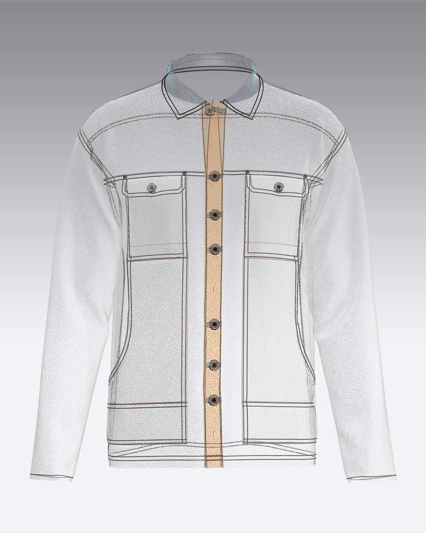 3D Mens Workwear Jacket Model - TurboSquid 1983976