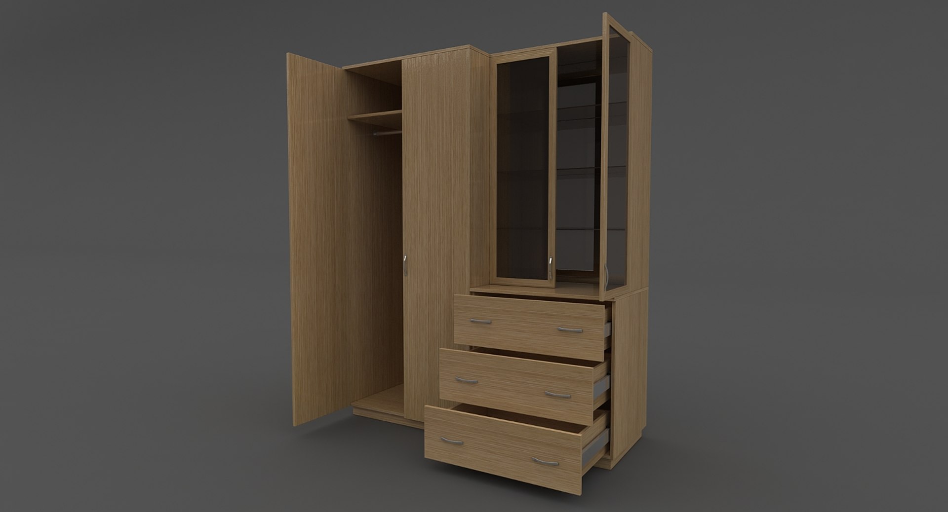 3d Hallway Closet Model