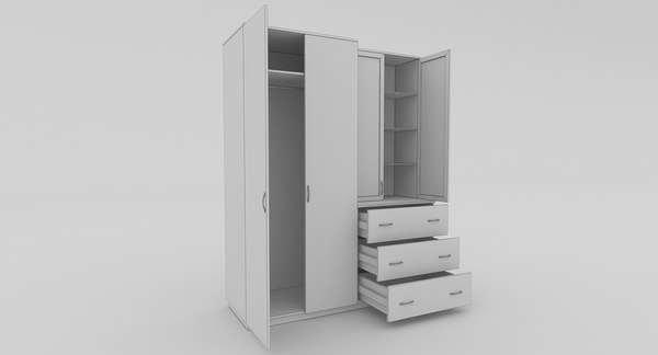 3d hallway closet model