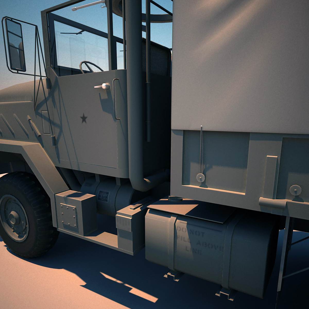 3d m923 a1 cargo truck model