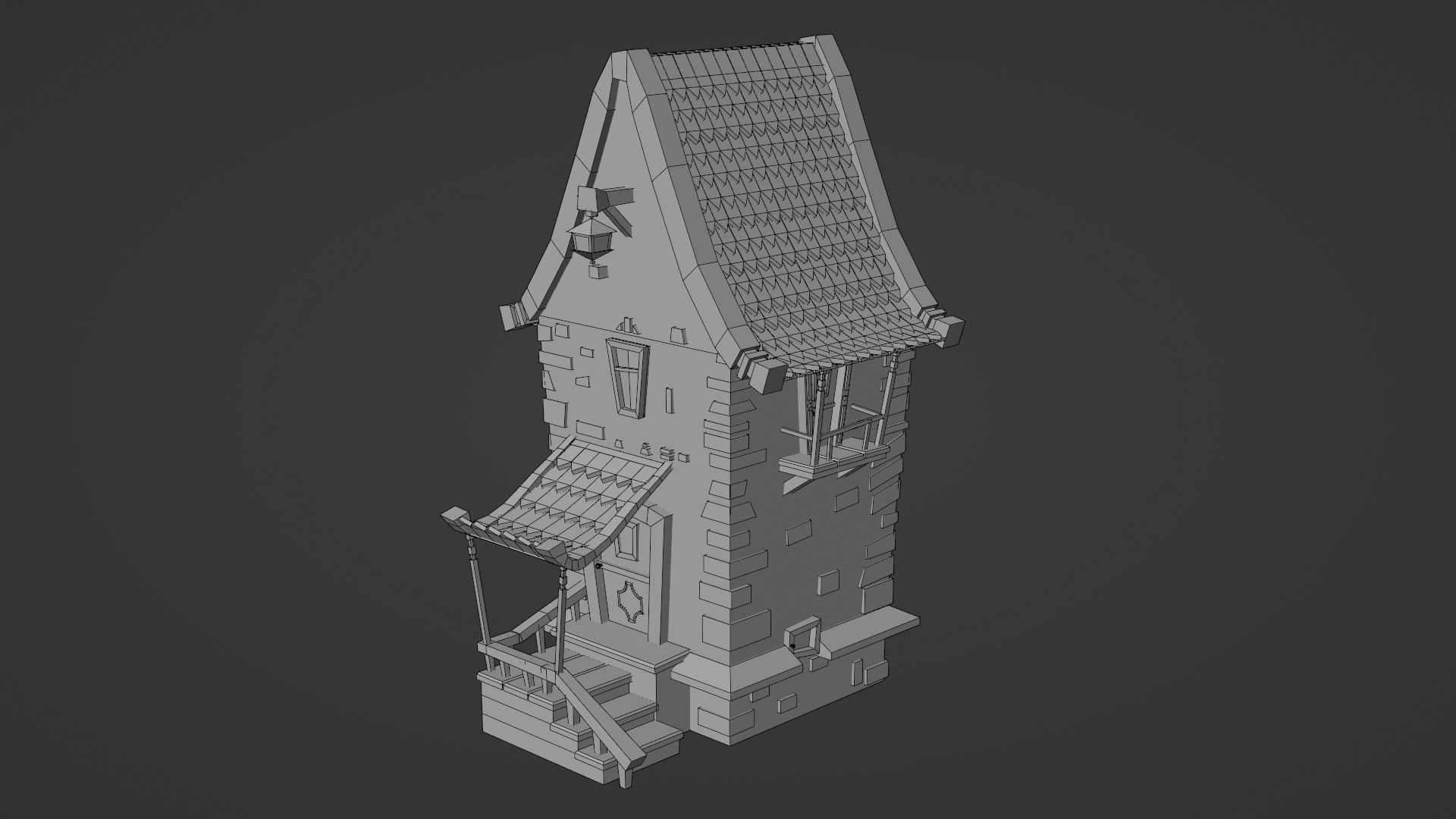 3D Stylized Colorful House - TurboSquid 2060281