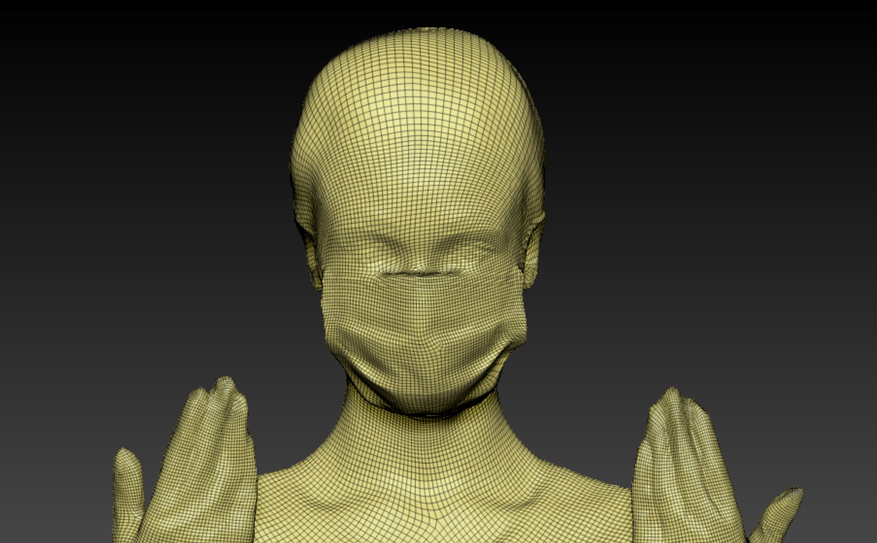 3D Model Human Young Woman Surgical - TurboSquid 1598509