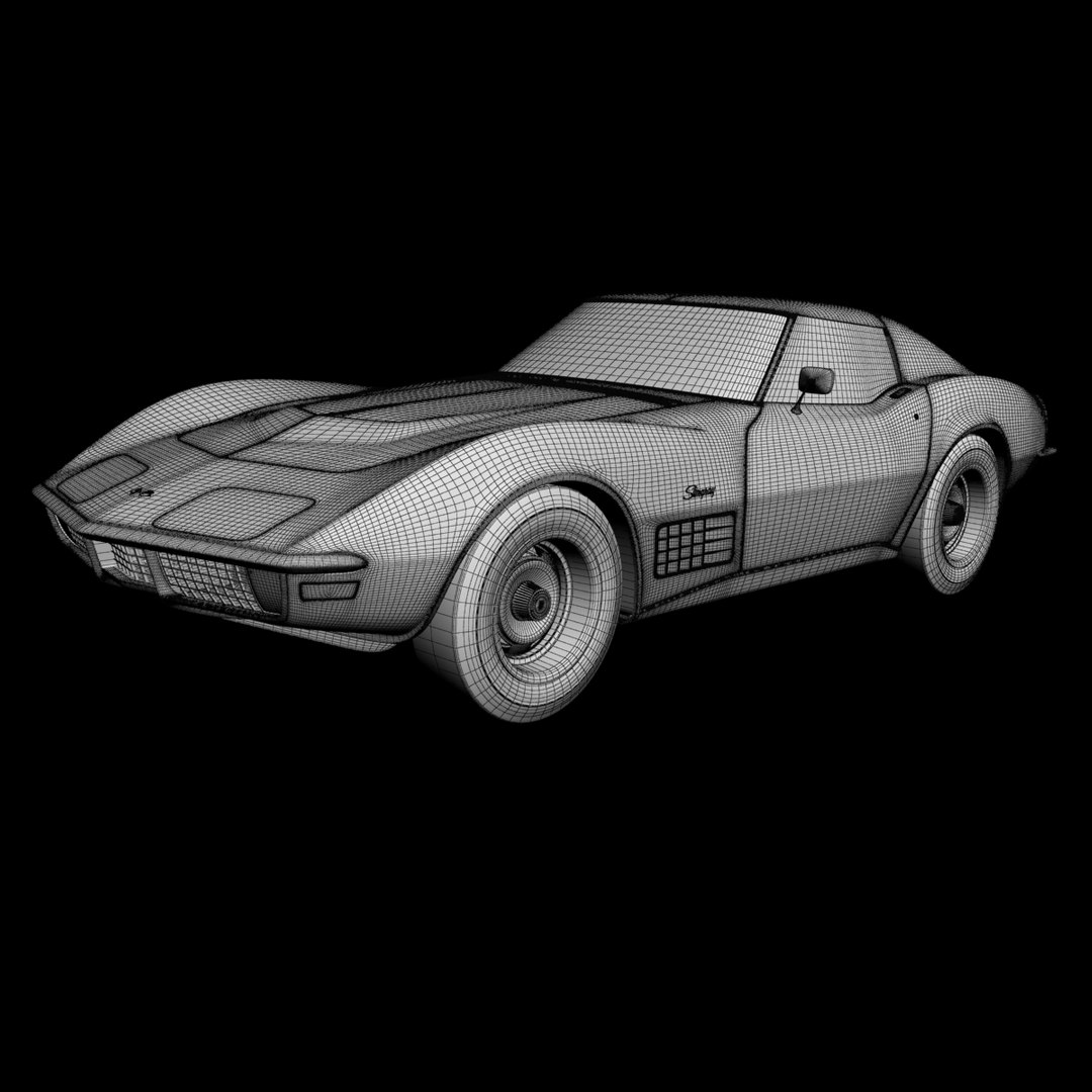 1970 Chevrolet Corvette C3 3D Model - TurboSquid 1184368