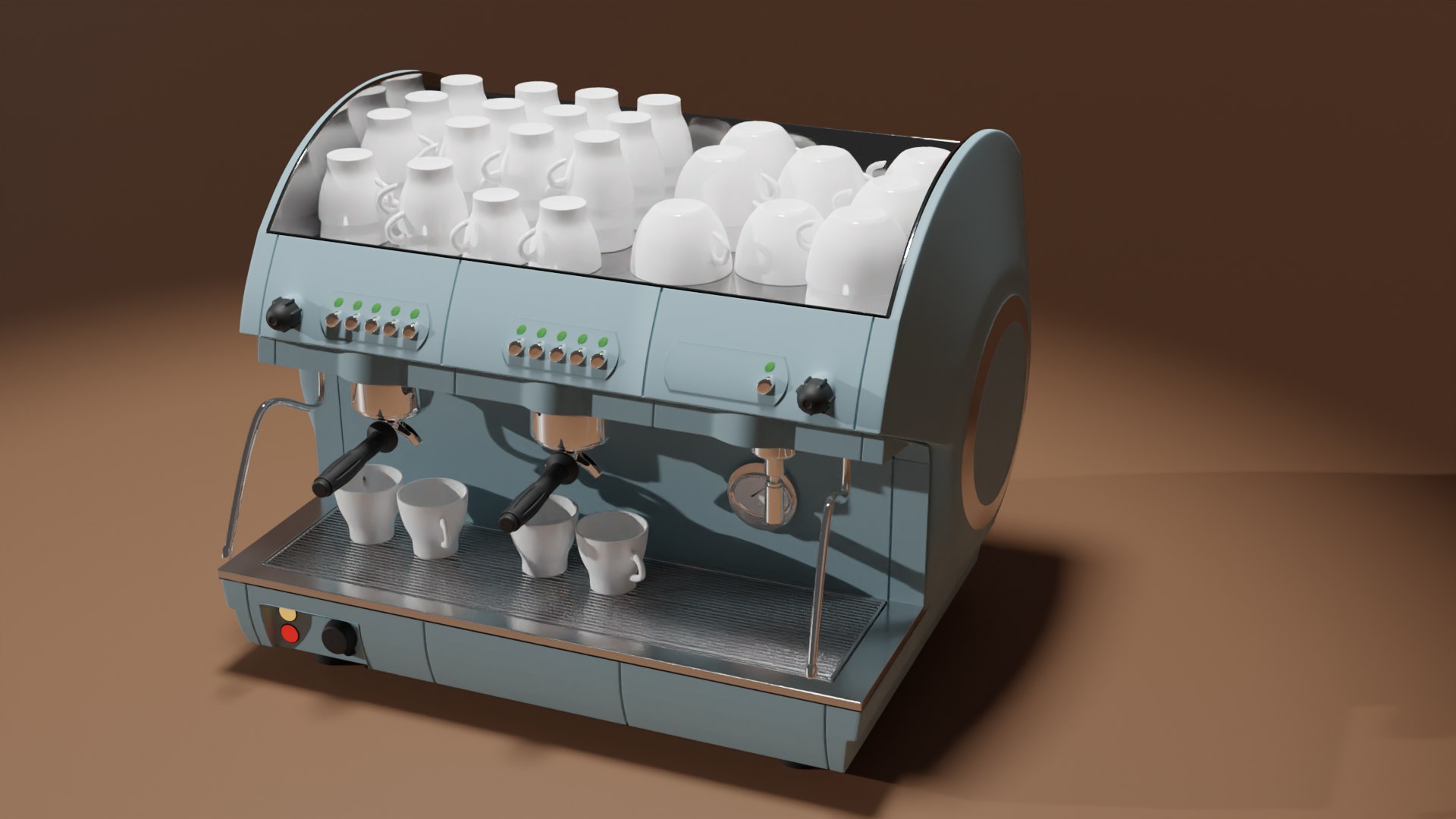 Professional Coffee Machine 3D Model - TurboSquid 1550572