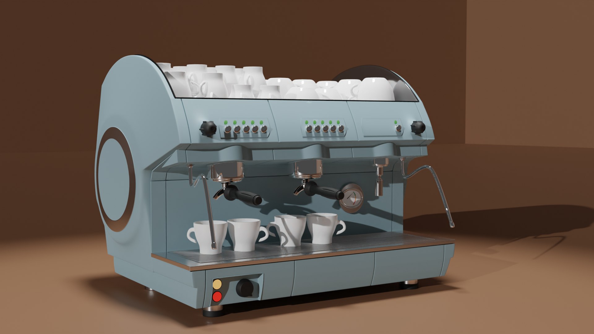Professional Coffee Machine 3D Model - TurboSquid 1550572