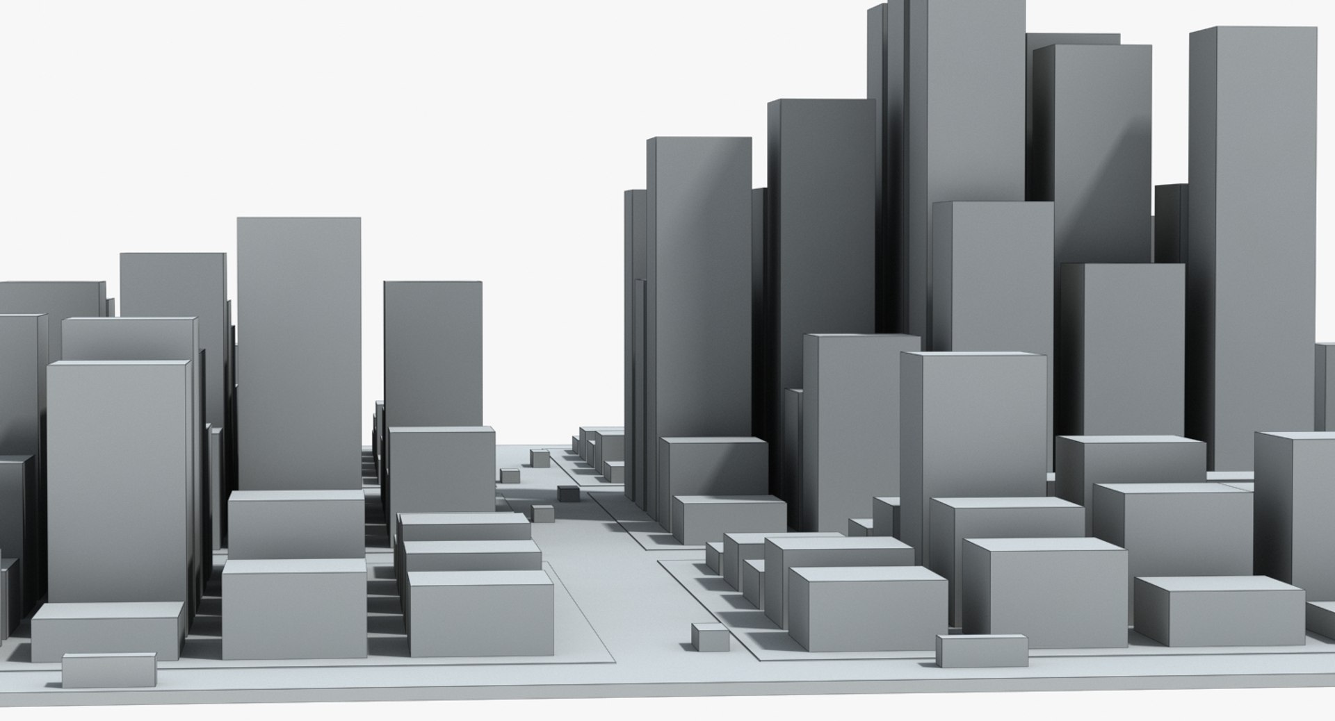 Square City 3D Model - TurboSquid 1328746