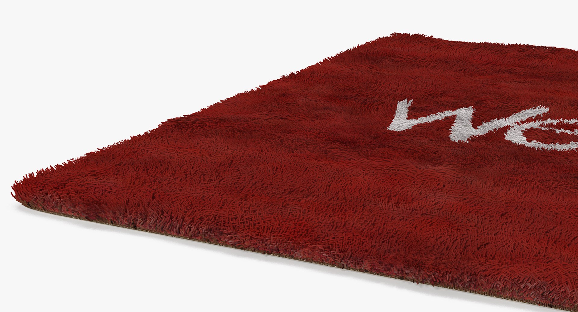 Welcome Doormat Red Color 3D Model - TurboSquid 1417074