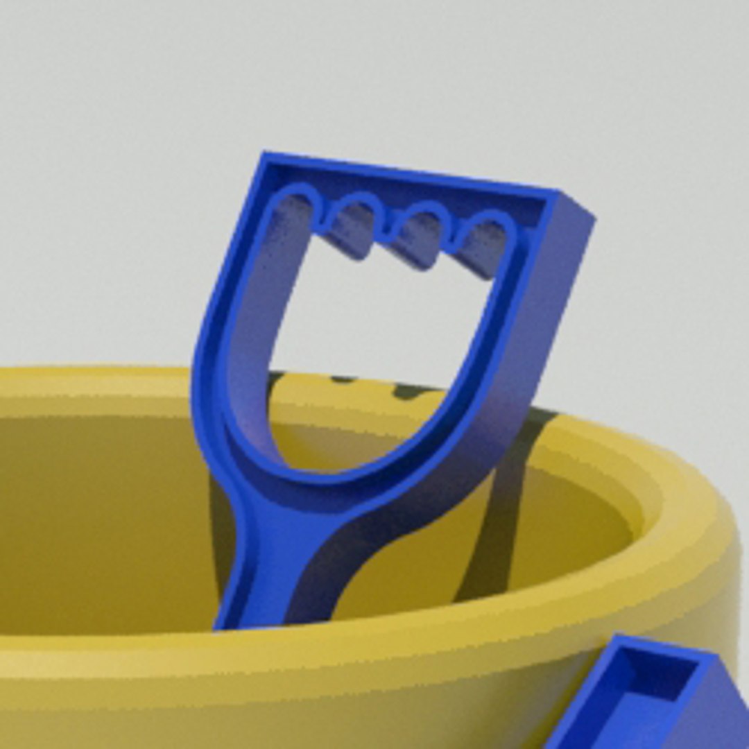 Bucket Spade 3d Model
