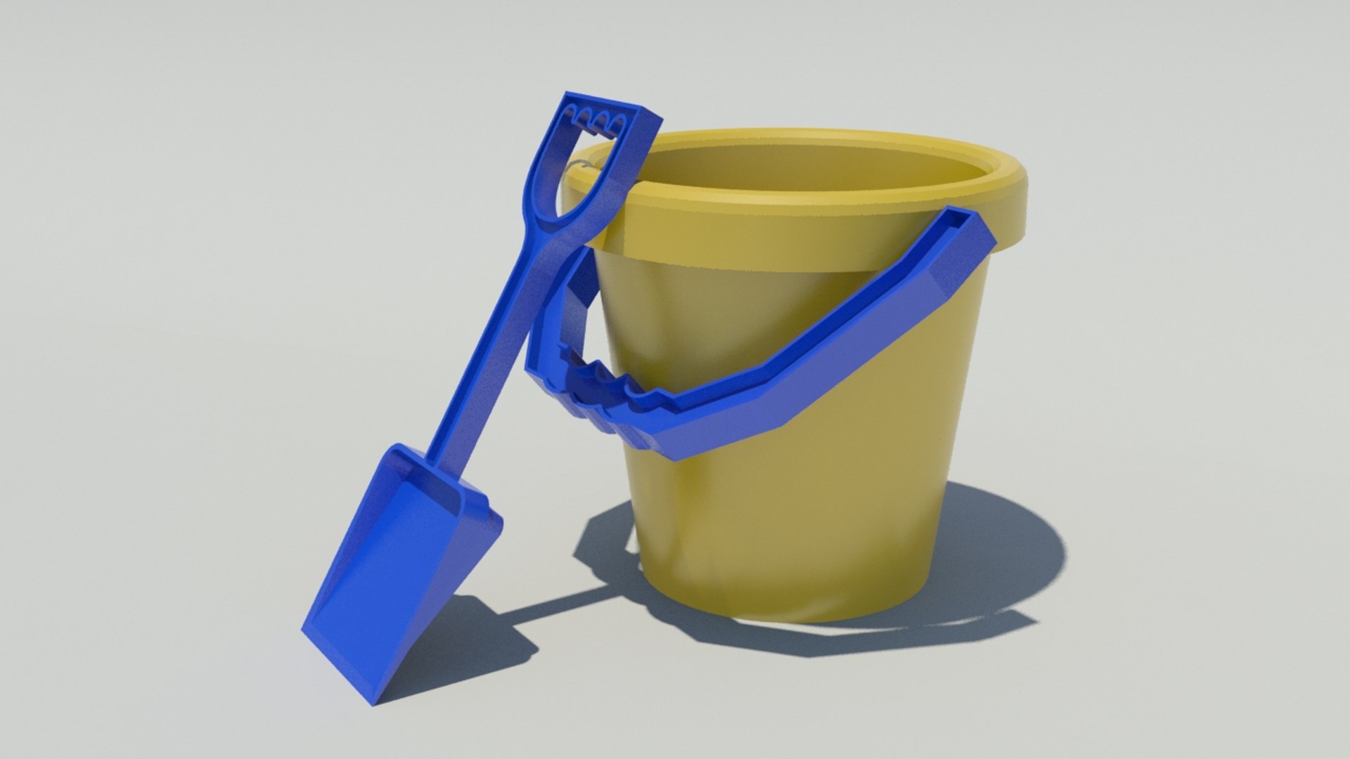 Bucket Spade 3d Model