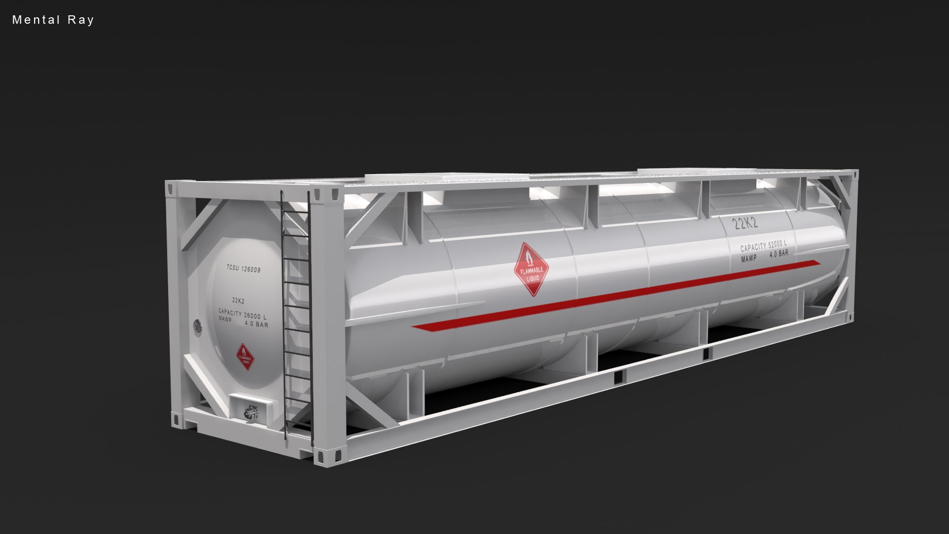 3D iso tank container model - TurboSquid 1552237