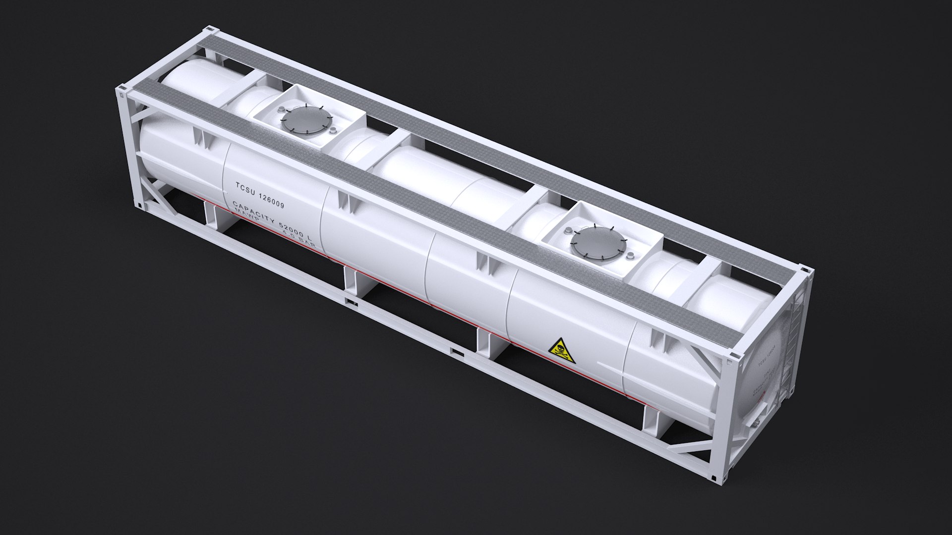 3D iso tank container model - TurboSquid 1552237