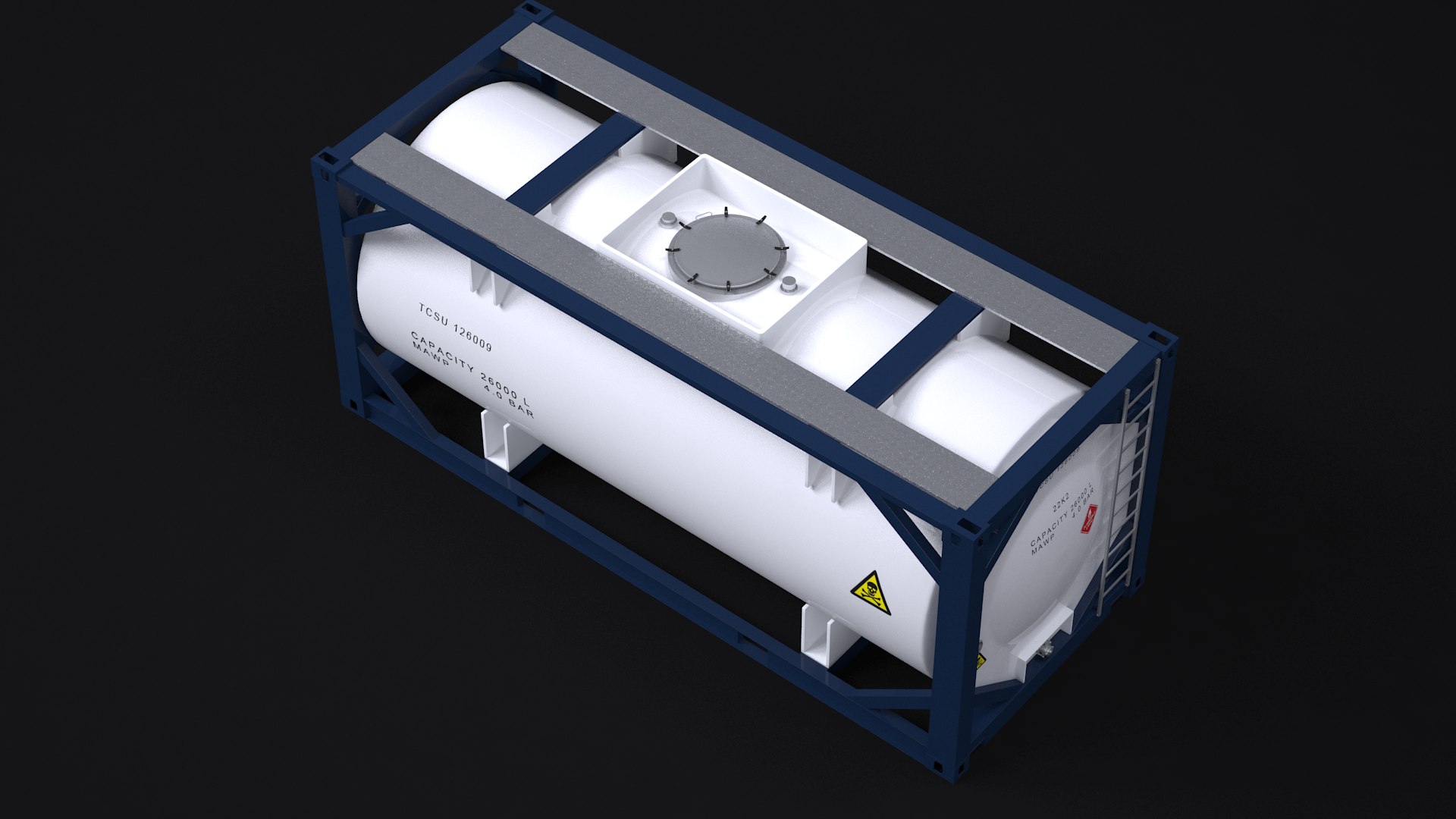 3D iso tank container model - TurboSquid 1552237