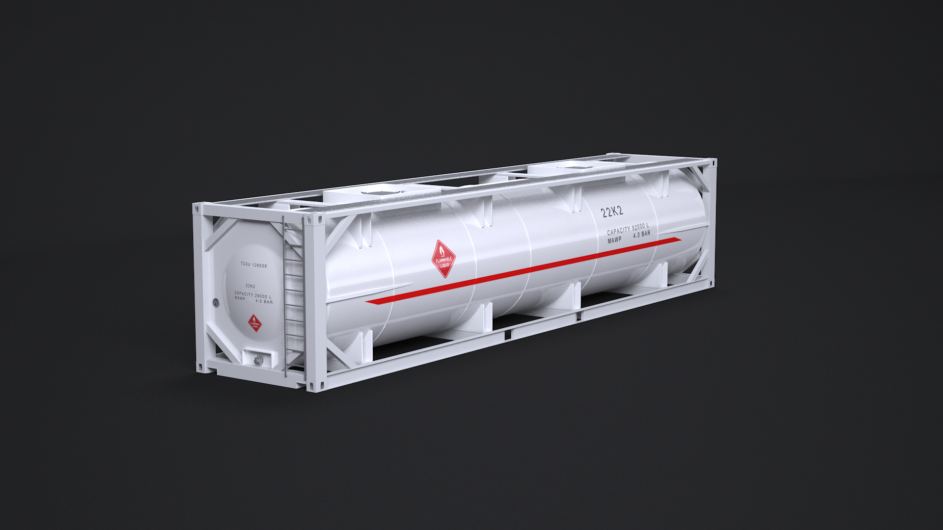 3D Iso Tank Container Model - TurboSquid 1552237