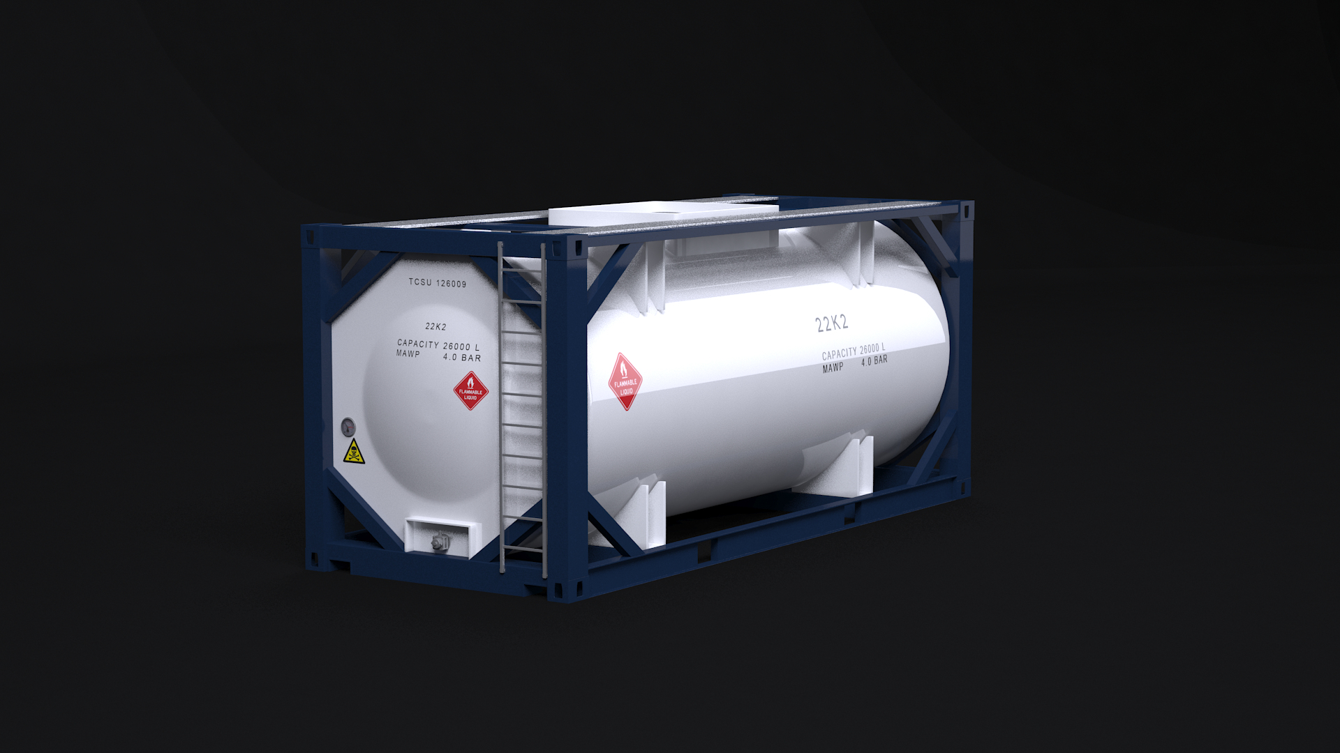 3D Iso Tank Container Model - TurboSquid 1552237