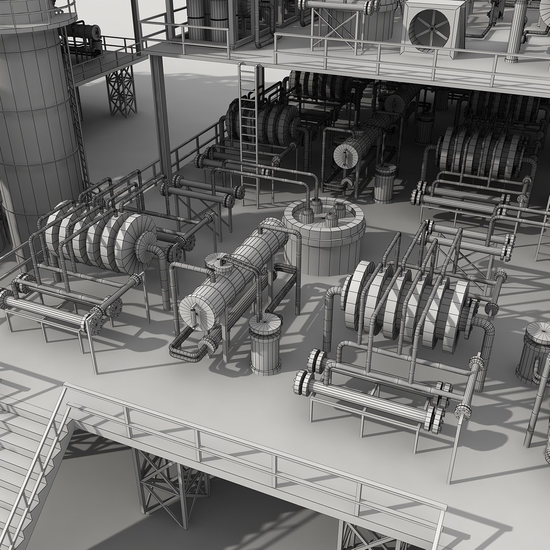 Refineries 3d Model