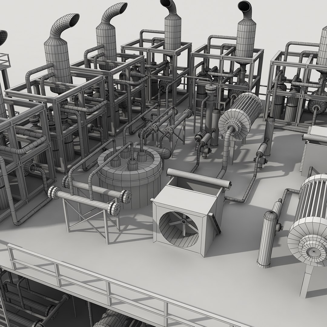 Refineries 3d Model