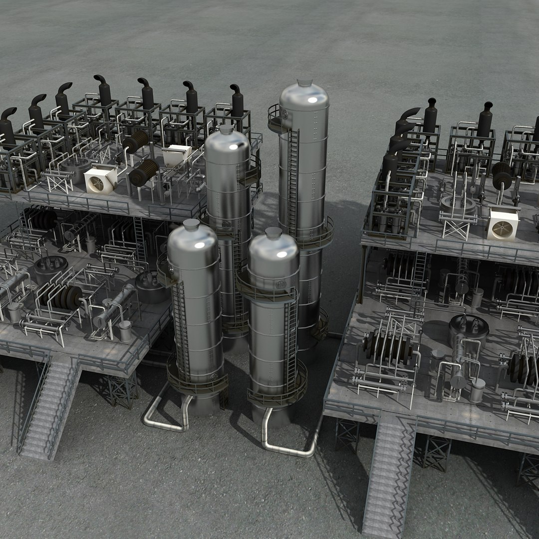 Refineries 3d Model
