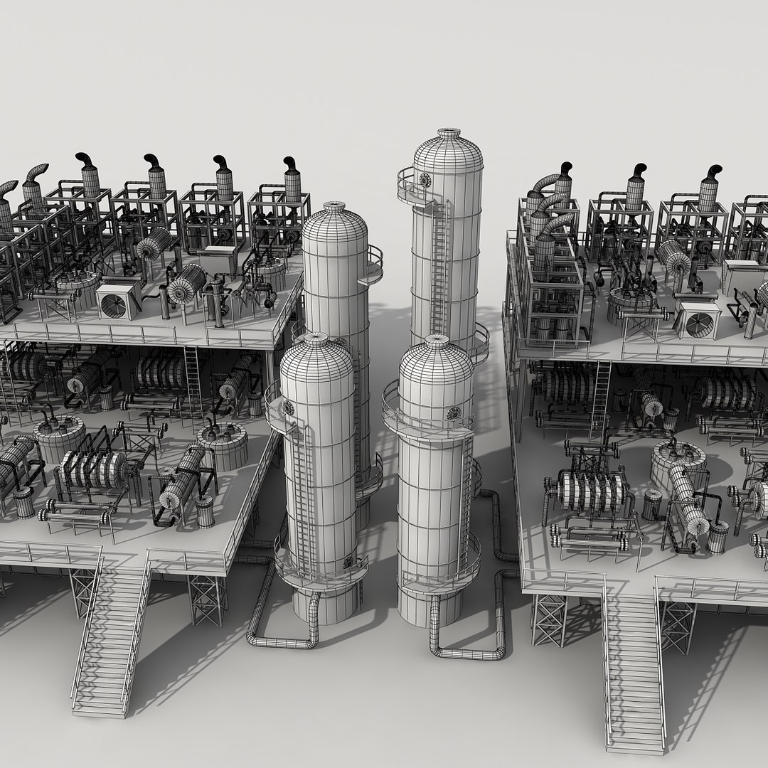 Refineries 3d Model
