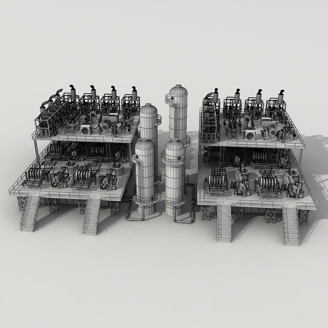 Refineries 3d Model