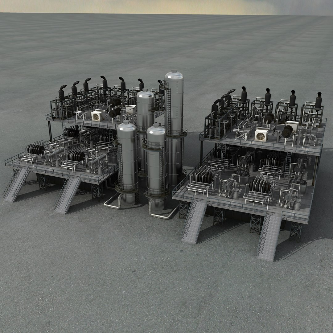 Refineries 3d Model