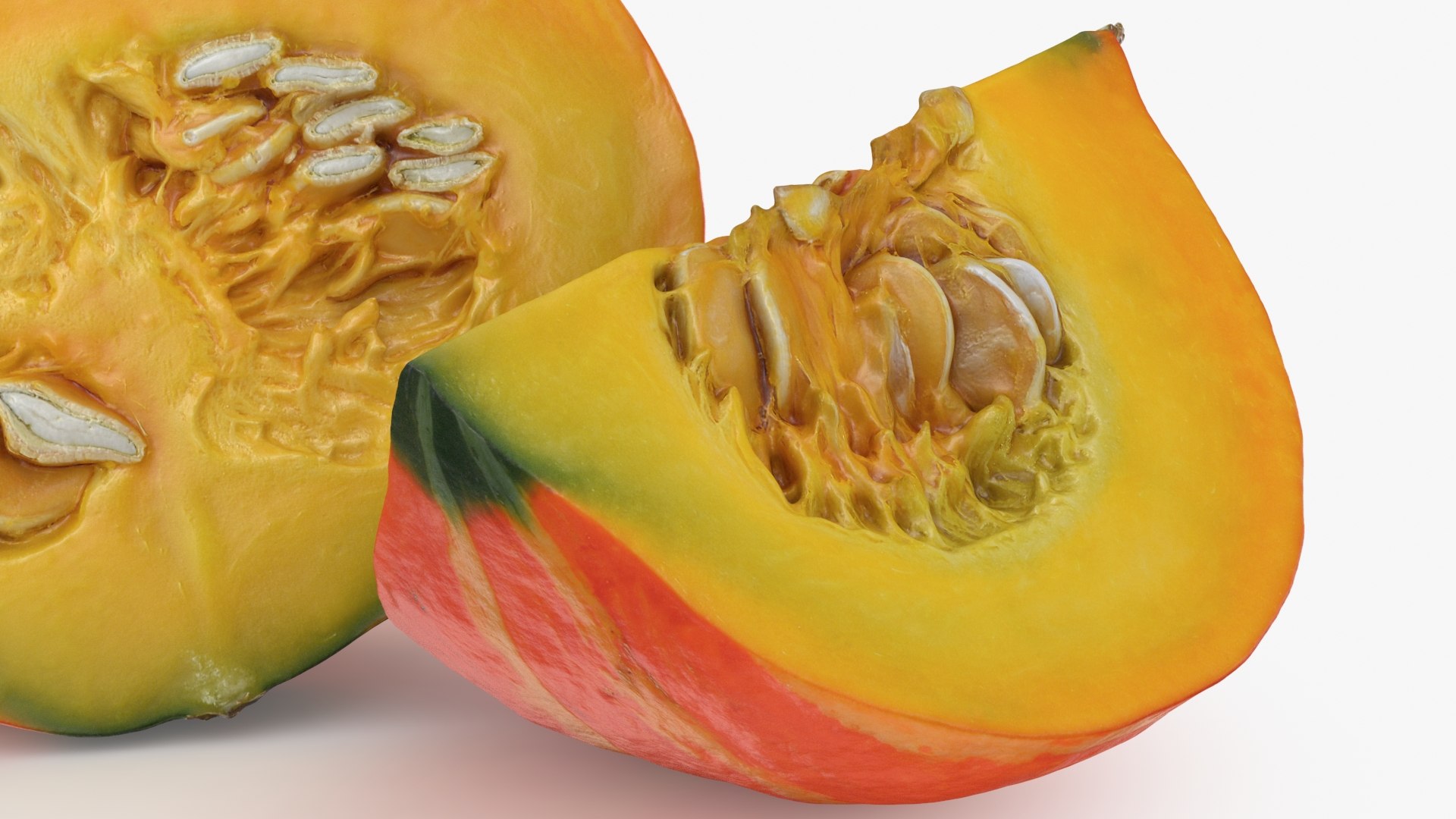 3D Half Slice Pumpkin - TurboSquid 2206082