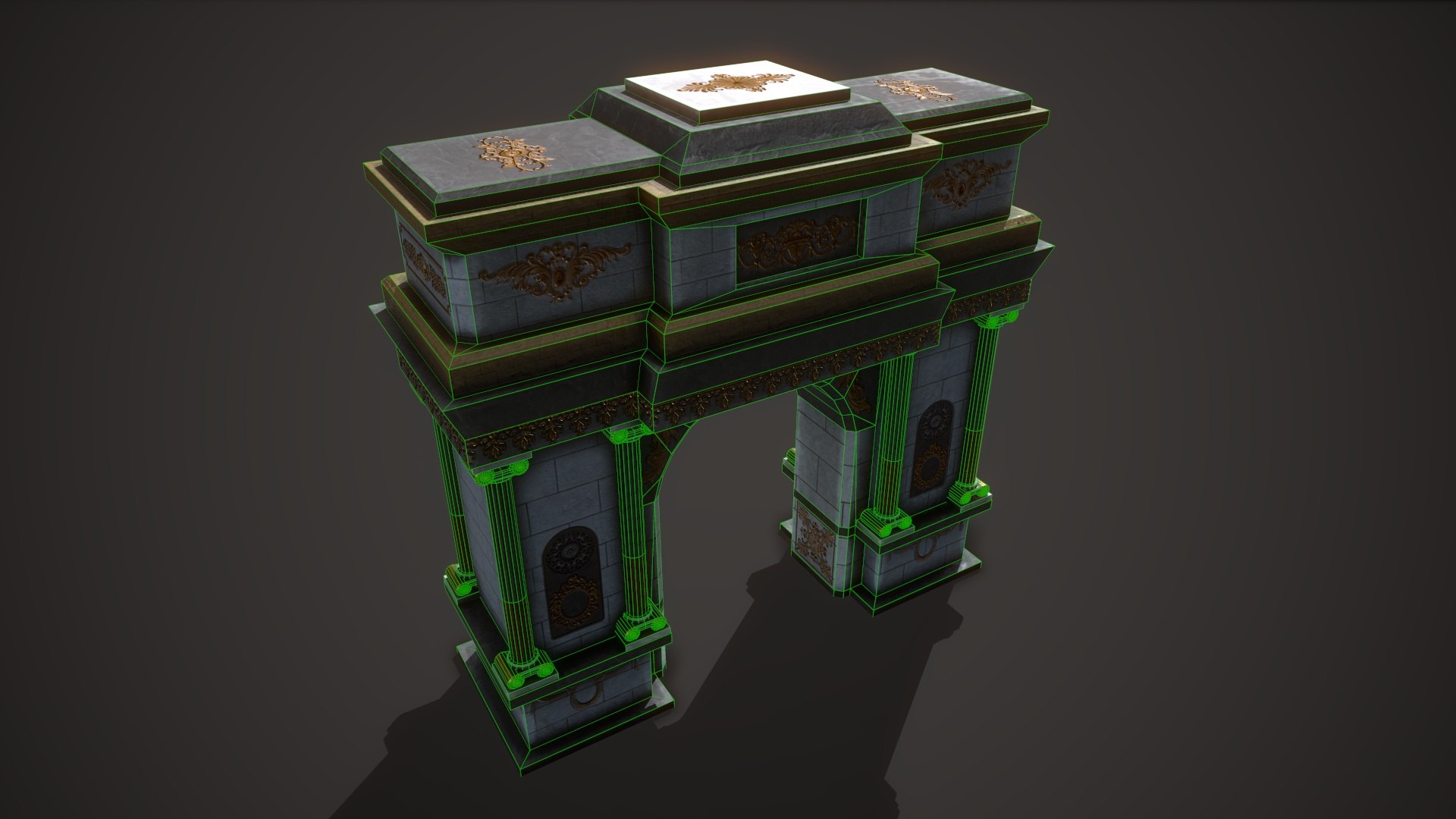 3D Ancient Arch Model - TurboSquid 1649607