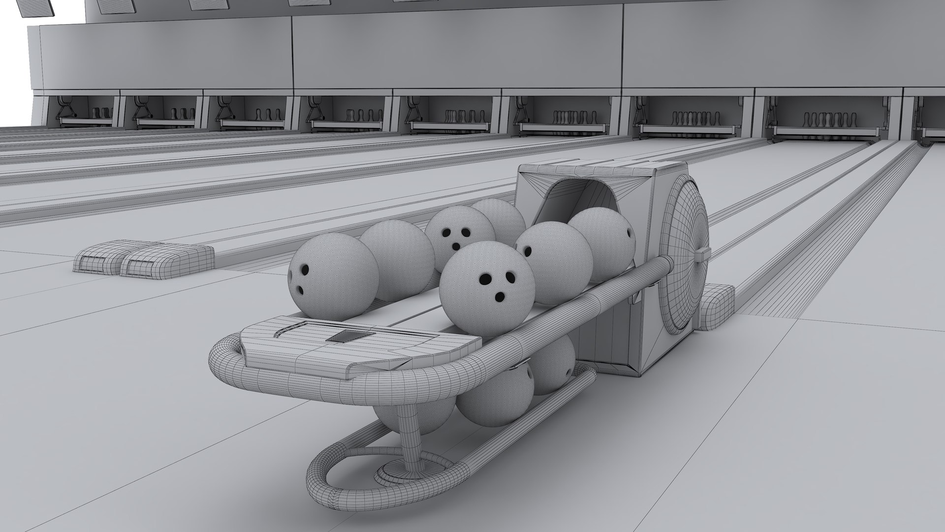 Bowling Lane Model - TurboSquid 2257800